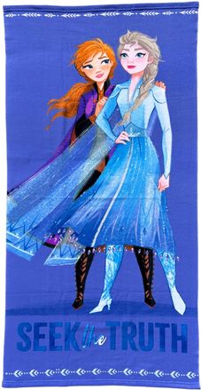 Cartoon Strandtuch Frozen II Elsa und Anna 140x70 cm weiches Frottee Handtuch für Mädchen Pool Strand