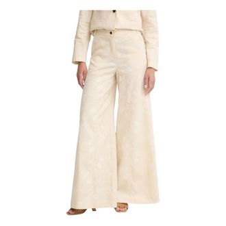 Pinko Ivy Palazzo Hose - - Trousers - Damen - Beige - M