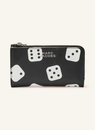 Marc Jacobs Geldb&ouml;rse The Medium Flat Wallet Dice Mit M&uuml;nzfach schwarz