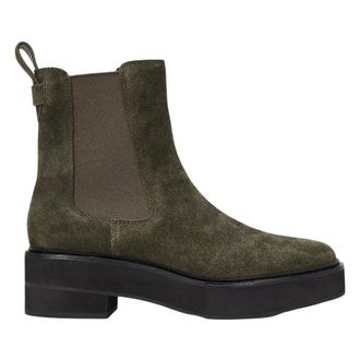 Ralph Lauren Adrianna Wildleder Stiefeletten - - Shoes - Damen - Gr&uuml;n - 39 1/2 EU