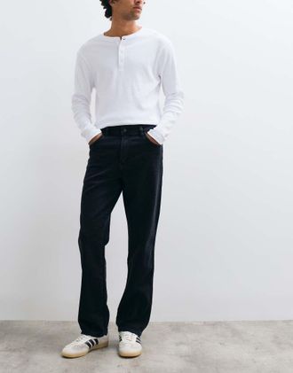 Wrangler Texas Denim-Jeans in Schwarz
