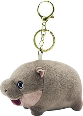 Generico Porte-cl&eacute;s hippopotame en peluche, pendentif en peluche dhippopotame, joli porte-cl&eacute;s hippopotame, pendentif sac &agrave; dos, porte-cl&eacute;s en peluche pour ann