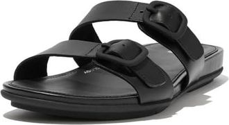FitFlop Femme Gracie Sandale Plate, Tout Noir, 39 EU