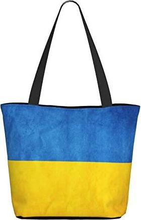 AOOEDM Sac shopping pour femme avec drapeau de lUkraine 33 x 28 x 19 cm. Le cadeau parfait pour la Saint-Valentin. Cest de la Saint-Valentin pour maman, fill