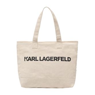 Karl Lagerfeld K/Essential Baumwolltasche - - Bags - Damen - Beige - ONE SIZE