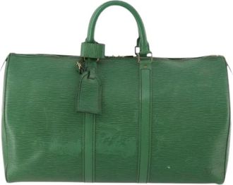 Louis Vuitton unisex, Pre-owned, Vert, Taille: ONE Size Sac Keepall Pre-owned
