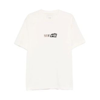 Yohji Yamamoto Homme, Tops, Blanc, Taille: M GFX Short Sleeve Tee