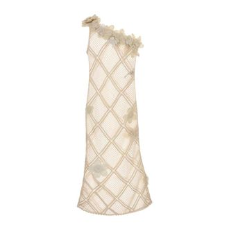 J.W.Anderson Geh&auml;keltes Blumenkleid - - Dresses - Damen - Beige - XS