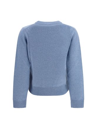Ganni Flowers Sweater - Blue