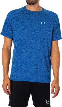 Under Armour Herren UA Tech Textured Ss T-Shirt, Tech Blue/Horizon Blue, XL