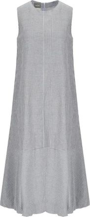 Max Mara Femme, Robes, Blanc, Taille: 36 FR Sorriso Striped Long Dress