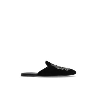 Dolce & Gabbana Homme, Chaussures, Noir, Taille: 41 1/2 EU Mules avec logo