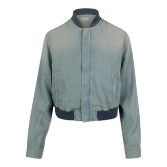 Diesel Femme, Vestes, Bleu, Taille: 38 FR Blouson aviateur effet denim