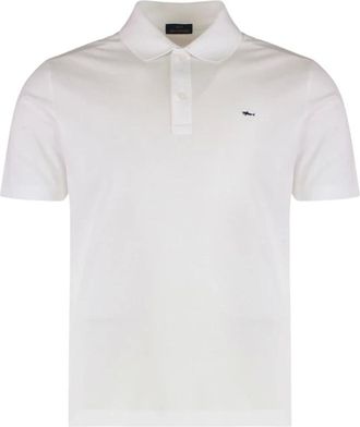Paul & Shark Homme, Tops, Blanc, Taille: M Classic Collar Short-Sleeve Polo