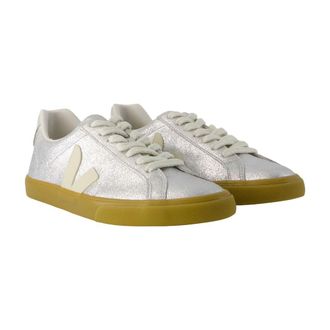 Veja Womens Sneaker Silver Calfskin