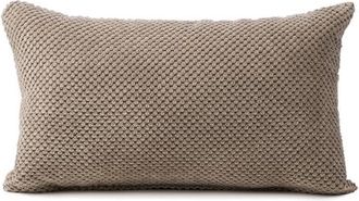 Gözze Kissen Sven, Dekokissen in genoppter Optik, Weiches Sofakissen mit Füllung, 100% Polyester, 30 x 50 cm - Taupe