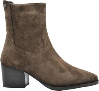 Janet & Janet Stiefel - Ebano Suede Ankle Boots With Pointed Toe - Gr. 39 (EU) - in Grau - f&uuml;r Damen