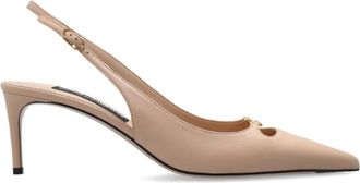 Dolce & Gabbana Femme, Chaussures, Rose, Taille: 37 EU Escarpins Slingback en Cuir