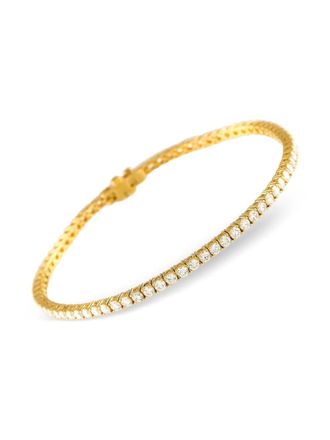 Luxury Bazaar bracelet Tennis en or 14ct à diamants