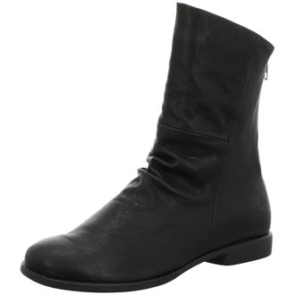 Think Damen AGRAT chromfrei gegerbte nachhaltige Stiefelette, 0010 SCHWARZ, 40.5 EU