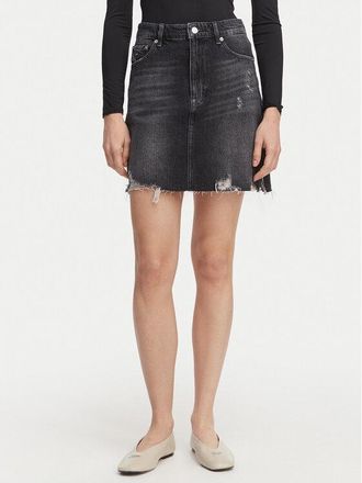 Tommy Jeans Jeansrock DW0DW22715 Schwarz Mom Fit