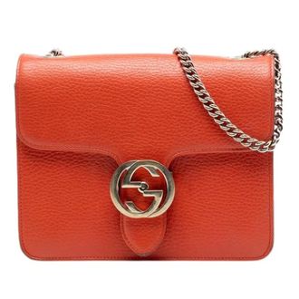 Gucci Sac bandouli&egrave;re Pre-owned - Femme - Pre-owned - Orange - Taille: ONE Size