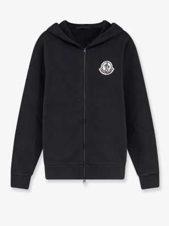 Moncler Cotton sweatshirt with logo patch - MONCLER - gender_Man