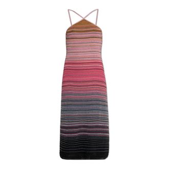 Akep Femme, Robes, Multicolore, Taille: 38 FR Robe Fil Lurex