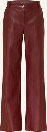 Patrizia Pepe Patrizia Pepe Bootcut-Hose In Lederoptik braun
