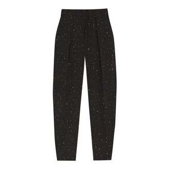 Cortana Kale- Seiden-Stretch-Fleckendruckhose - - Trousers - Damen - Schwarzk - L