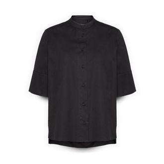 Elena Miro Hemd mit Mandarin-Kragen - - Blouses & Shirts - Damen - Schwarzk - M