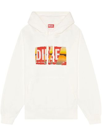 Diesel hoodie S-Macs-Poff-L1 - Blanc
