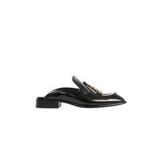 Loewe Brushed Leather Edge Loafer Mules