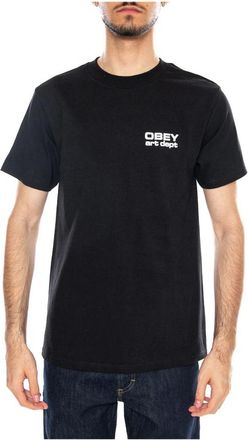 Obey Homme, Tops, Noir, Taille: M Art Department T-shirt