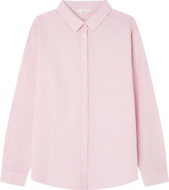 Springfield Damen 6.Gym.Camisa Lino Básica Hemd, Hellrosa, 36