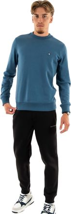 Calvin Klein Herren Sweatshirt Badge Crew Neck Regular Fit, Blau (Blue Coast), S