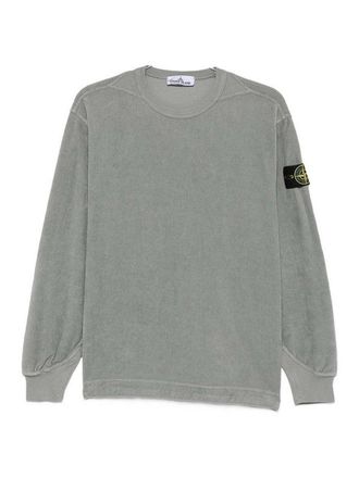 Stone Island Pull Col Rond - Gris
