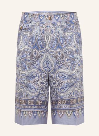 Etro Etro Leinenshorts blau