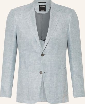 Ermenegildo Zegna Zegna Sakko Slim Fit Mit Leinen blau