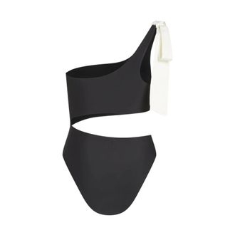 Karl Lagerfeld Femme, Maillots de bain, Noir, Taille: 42 FR Maillot de bain une pi&egrave;ce avec logo