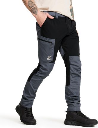 RevolutionRace Rambler Lightweight Pants f&uuml;r Herren, Robuste und leichte Wanderhose f&uuml;r drau&szlig;en, Turbulence Blue/Black, XXL