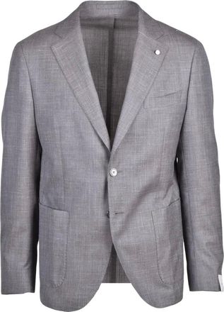 Luigi Bianchi Mantova Homme, Vestes, Gris, Taille: 2XL Giacca Stondata