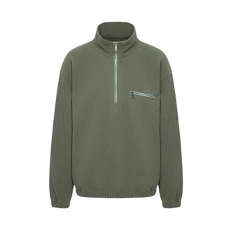 Rier Polar Fleece Rollkragenpullover - - Knitwear - Herren - Gr&uuml;n - XL