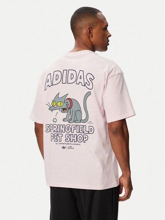 adidas T-Shirt Snowball Graphic LG5064 Hellrosa Oversize
