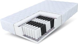 FDM Matratze 180x200 Taschenfederkern 7 Zonen H3 metis max Höhe 23cm Kaltschaum Bett