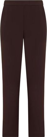 P.A.R.O.S.H. P.a.r.o.s.h., Femme, Pantalons, Brun, Taille: 38 FR Pantalon droit &eacute;l&eacute;gant avec ceinture &eacute;lastique