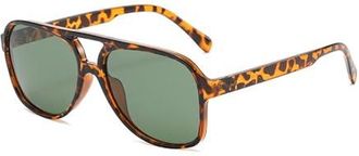 Generic Lunettes de soleil hommes et femmes grand cadre lunettes de soleil de conduite polaris&eacute;es de vacances personnalis&eacute;es(Green)