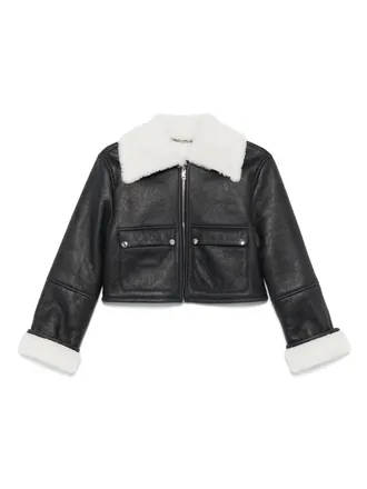 Dolce & Gabbana veste en cuir - Noir