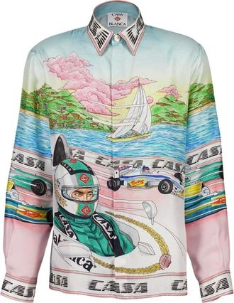 Casablanca Homme, Chemises, Multicolore, Taille: M Casual Chemises