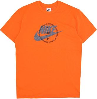Nike Safety Orange T-Shirt mit Frontprint - - Sport - Herren - Orange - XL